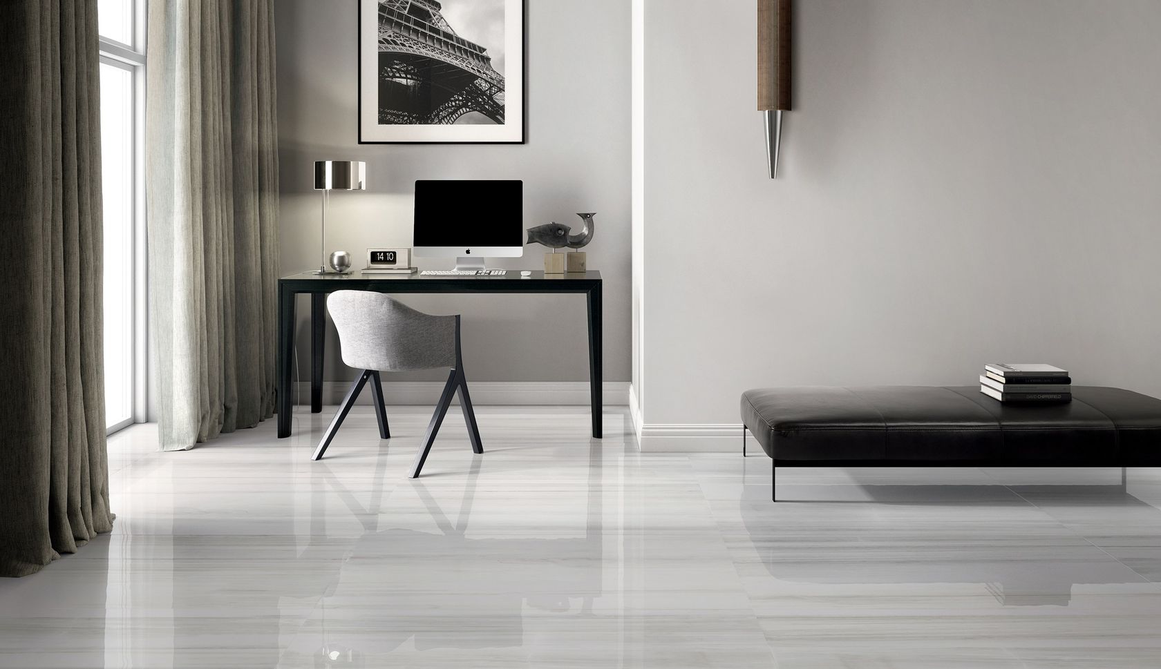 THEMAR BIANCO LASA Porcelain stoneware wall/floor tiles with marble ...