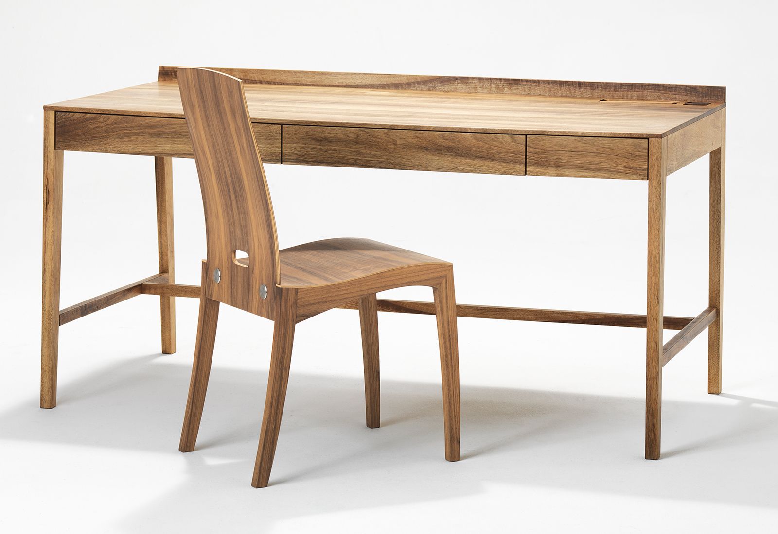 THEO DESK | Solid wood writing desk Rectangular solid wood writing desk ...