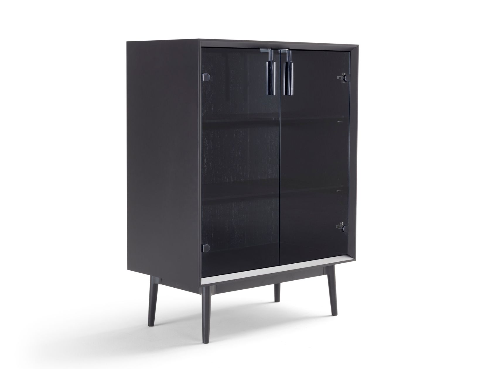 THEO Wood and glass highboard with doors By AMURA | design Marconato ...