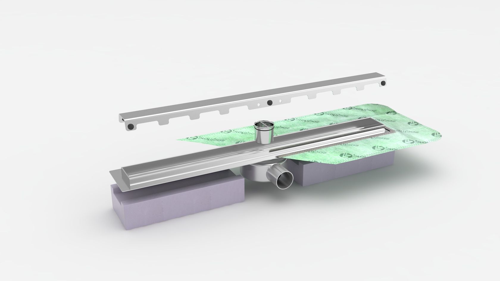 Scarico per doccia in acciaio inox THIN DRAIN CUBE COVER Collezione ...