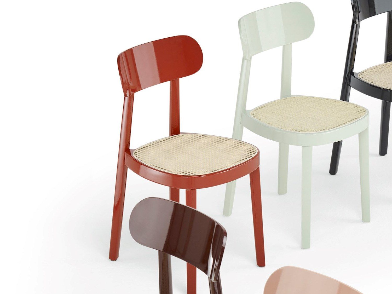 THONET - 118 RED Chair By In Stock | design Sebastian Herkner