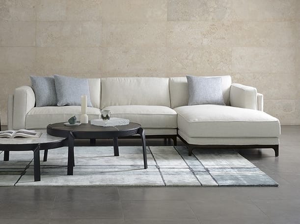 TIME Sectional fabric sofa with chaise longue By CTS SALOTTI | design Marconato & Zappa