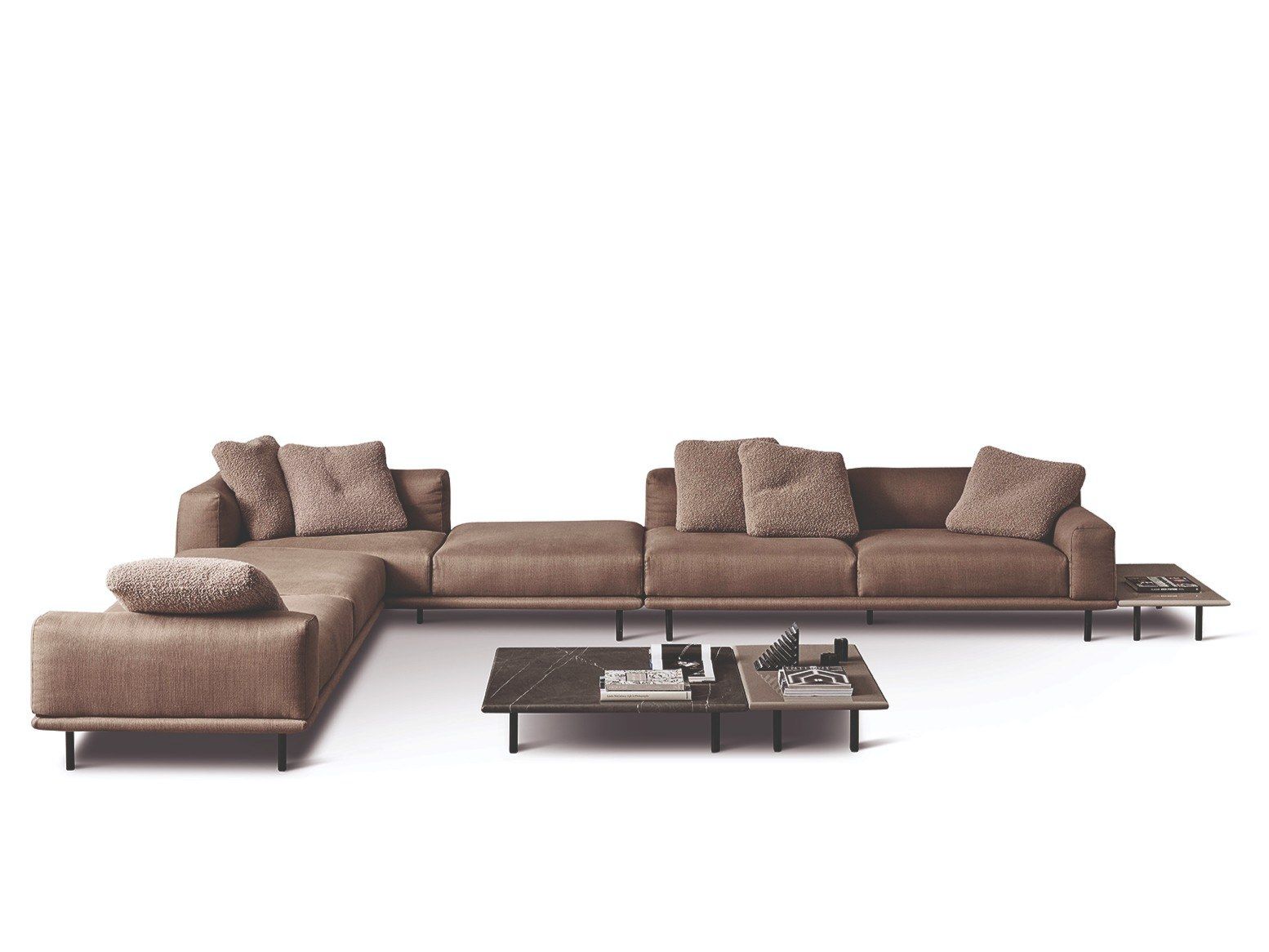 TIMOTHY Modular fabric sofa By Meridiani | design Andrea Parisio