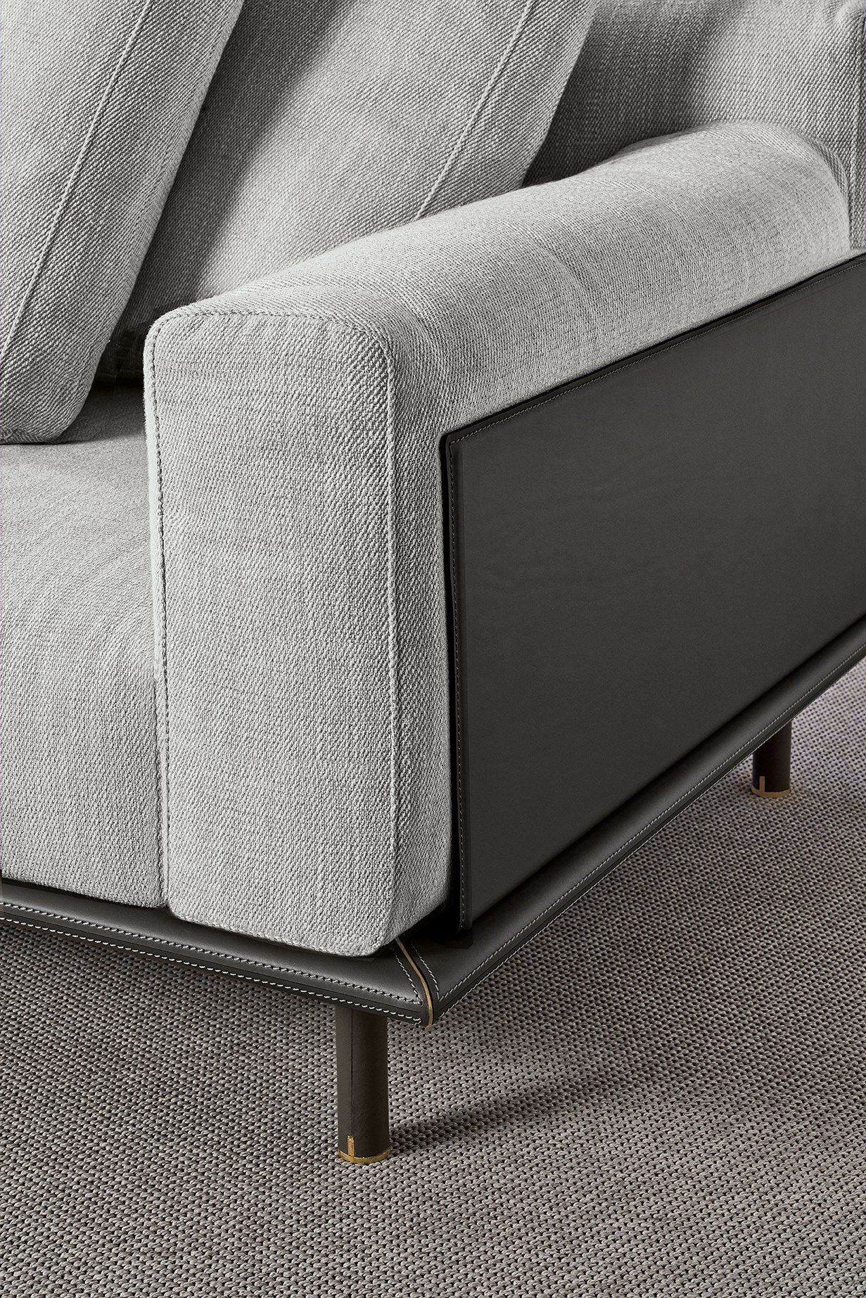 TIMOTHY Modular fabric sofa By Meridiani | design Andrea Parisio