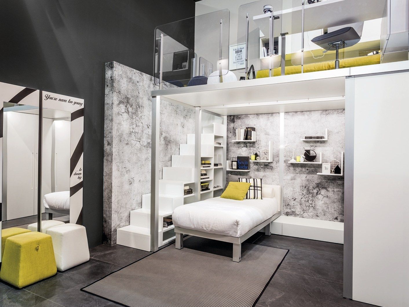 TIRAMOLLA - CONFIGURATION 301 Mezzanines with profiles By TUMIDEI