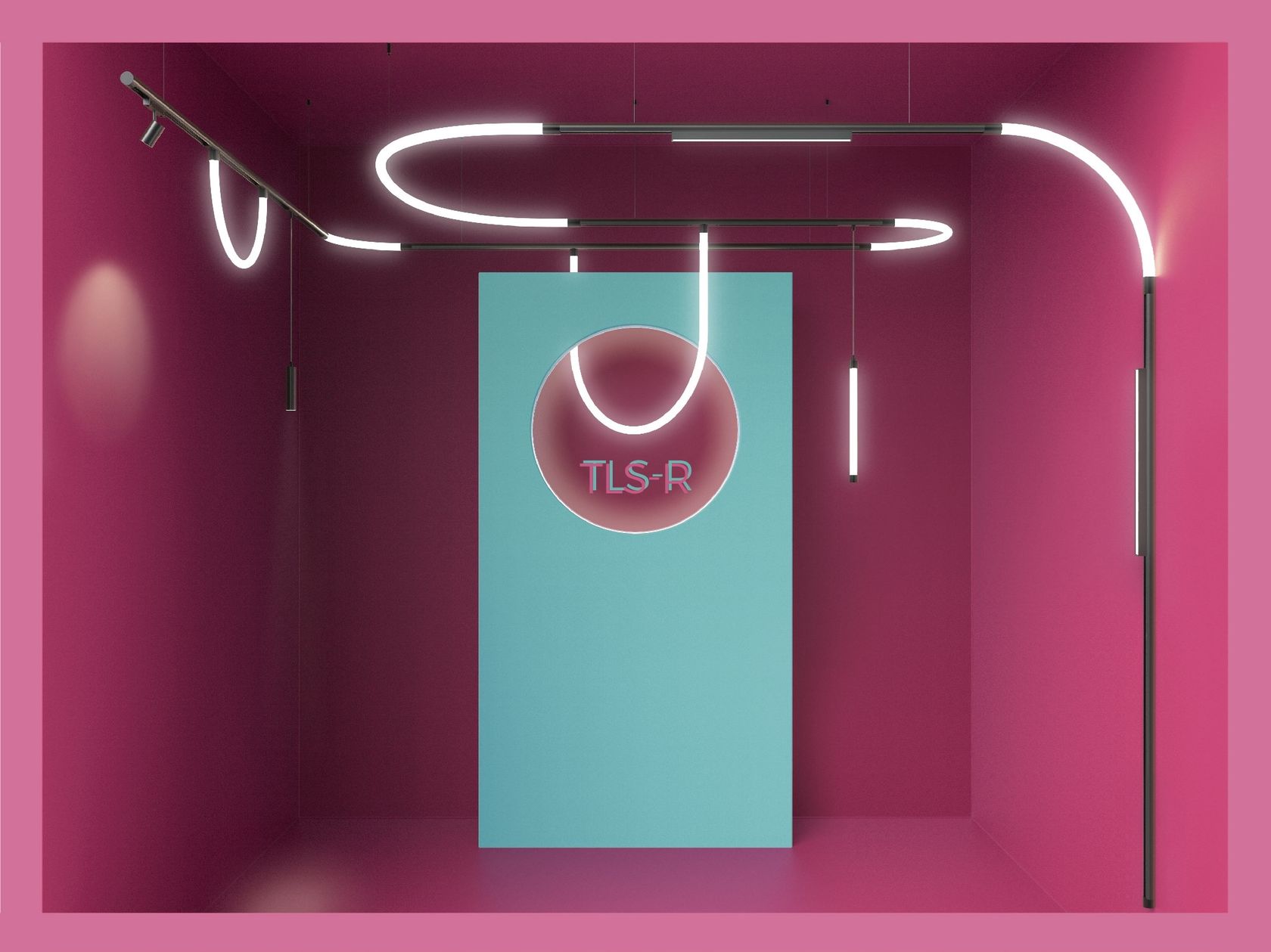 LED aluminium track-Light TLS-R NEON TRACK By Colorsled