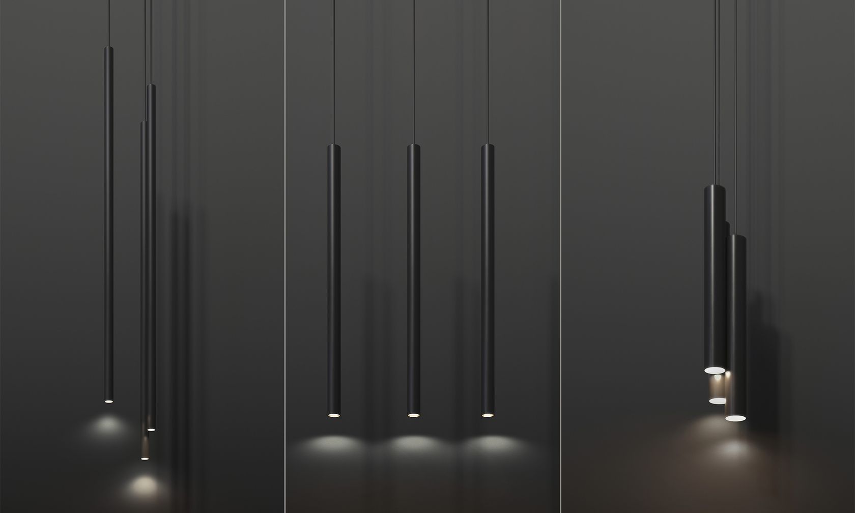 TO BE LED extruded aluminium pendant lamp By PANZERI | design Enzo Panzeri