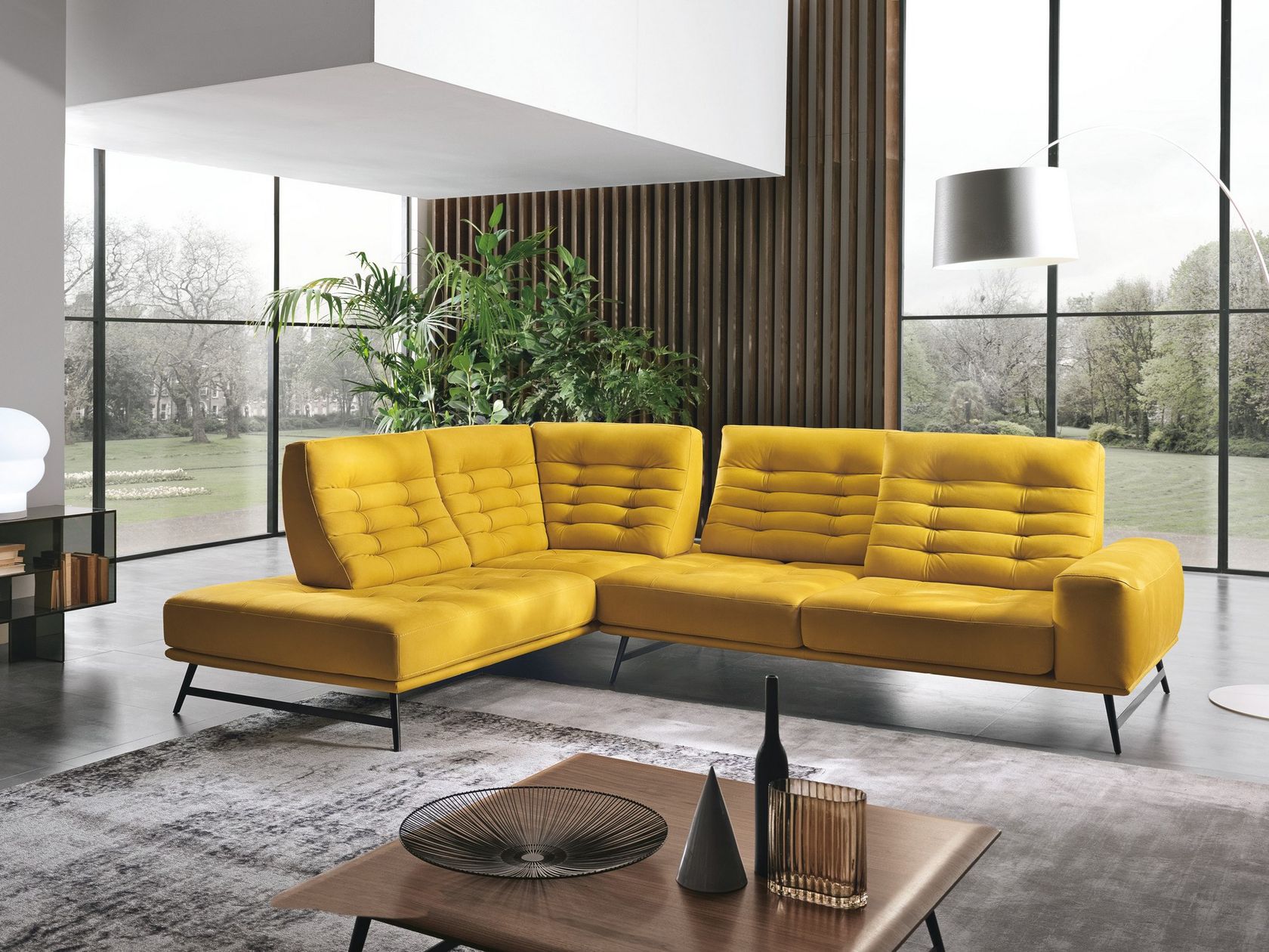 5 seater corner fabric sofa TOK By Max Divani