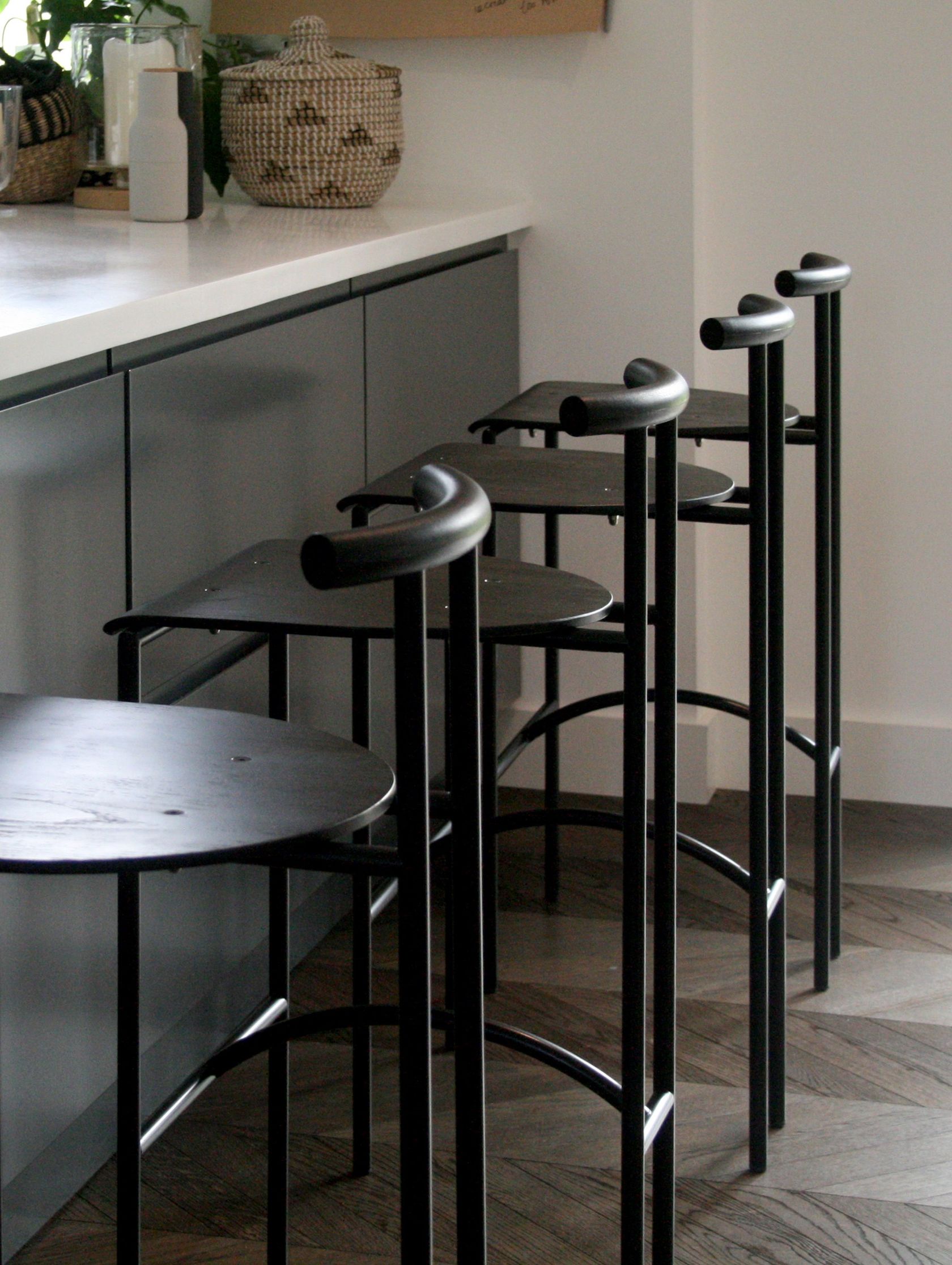 Steel stool TOKYO By OMK 1965 design Rodney Kinsman