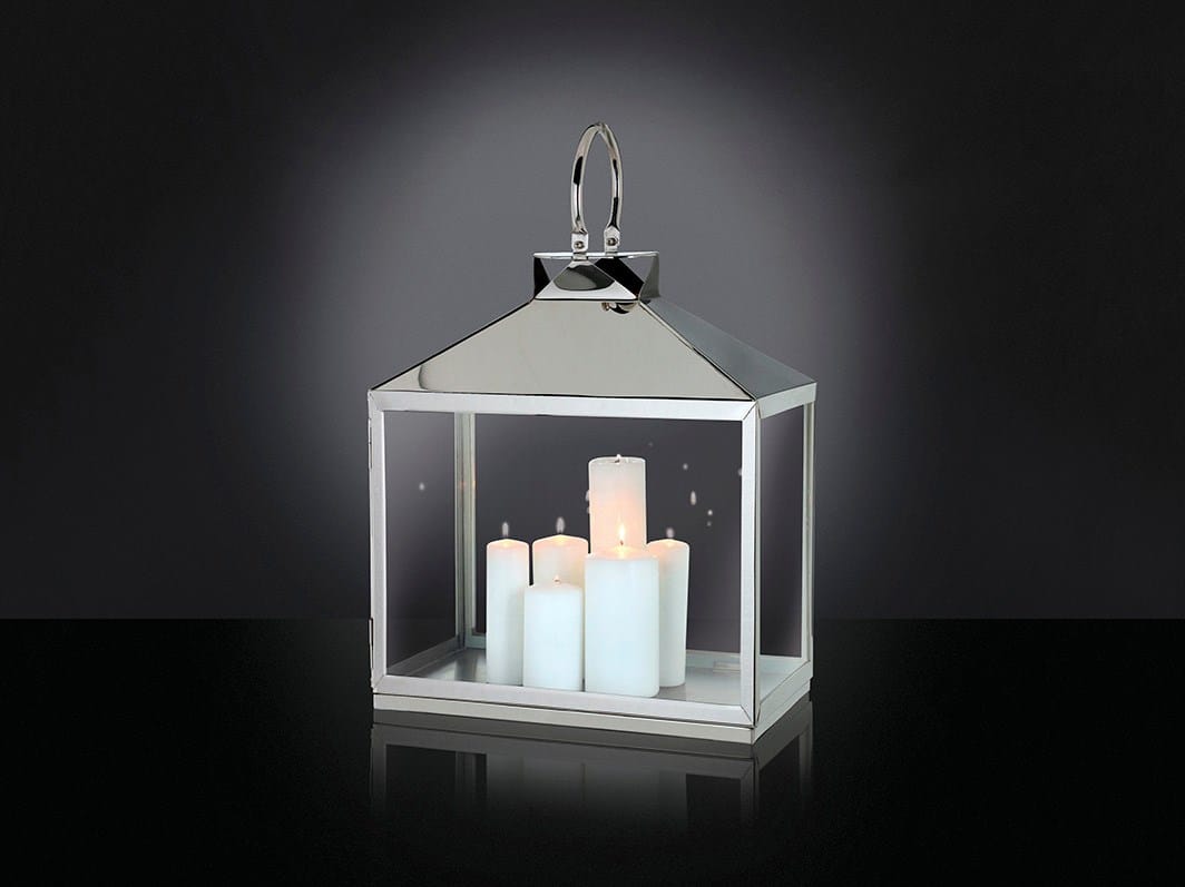 Glass and steel lantern TOP PYRAMID-SHAPED By VGnewtrend