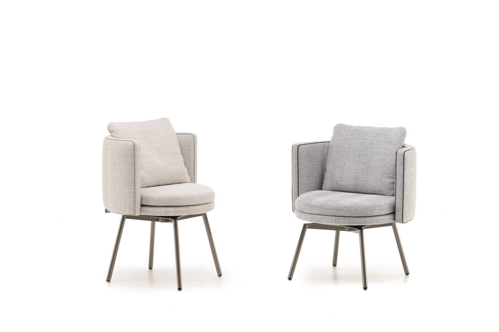 TORII Upholstered fabric chair By Minotti | design Nendo