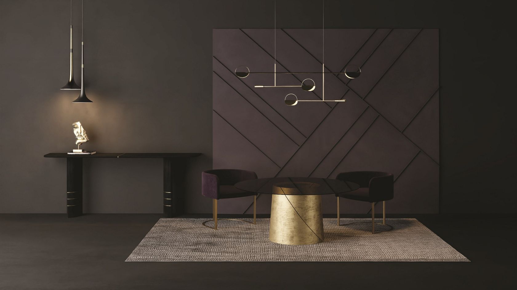 TORII Rectangular wooden console table By CASA +39