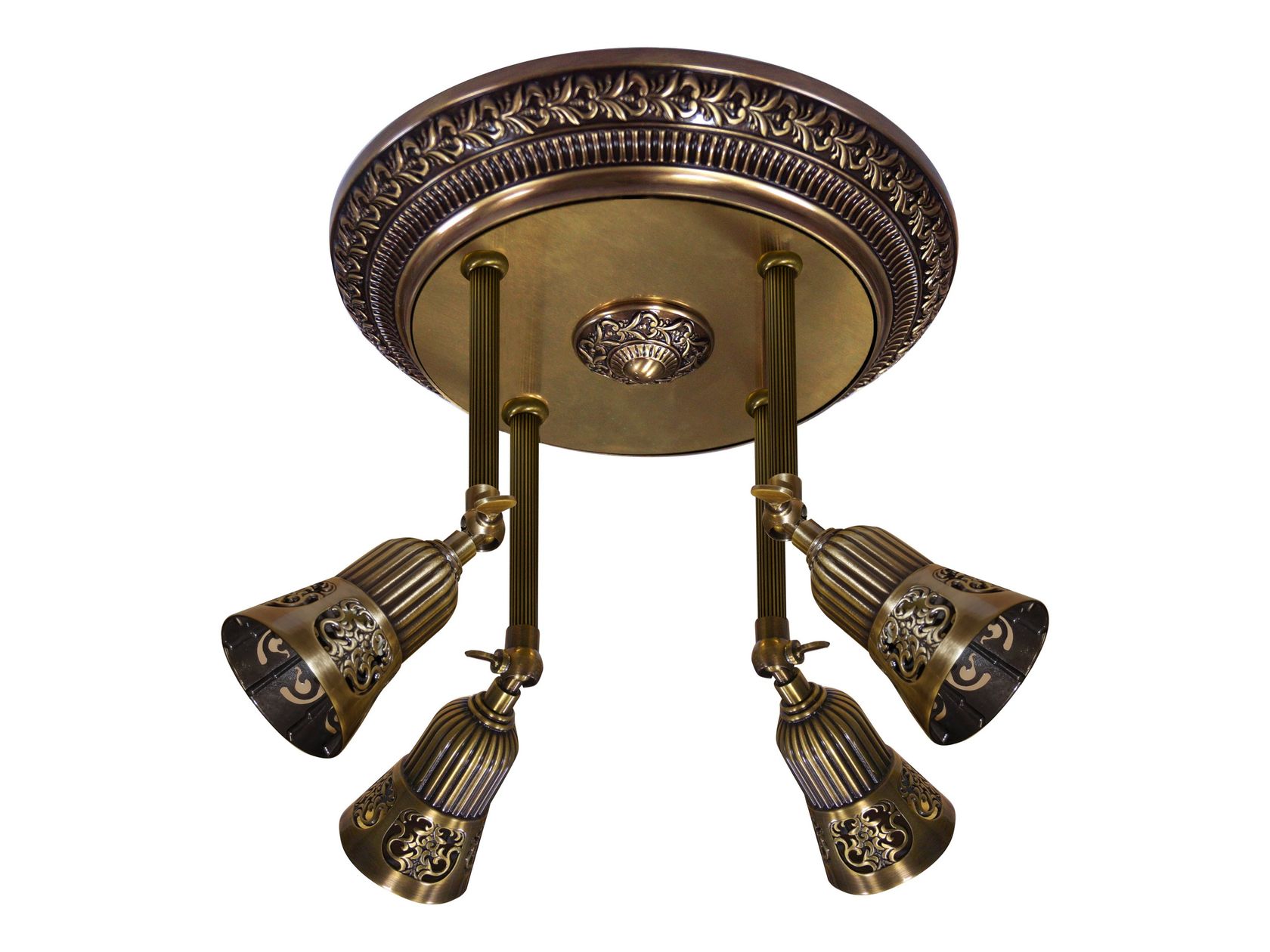 BILBAO II | Ceiling lamp Adjustable brass ceiling lamp By FEDE