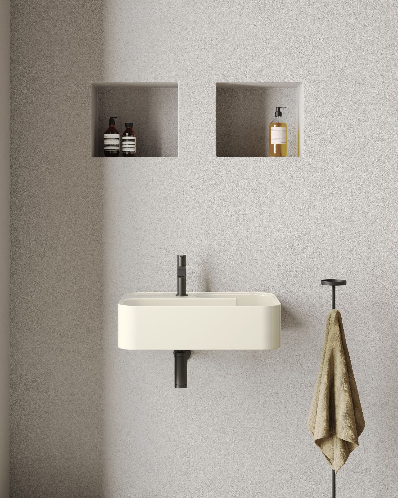 TRAMA Ceramic washbasin By Nic | design Studio 63