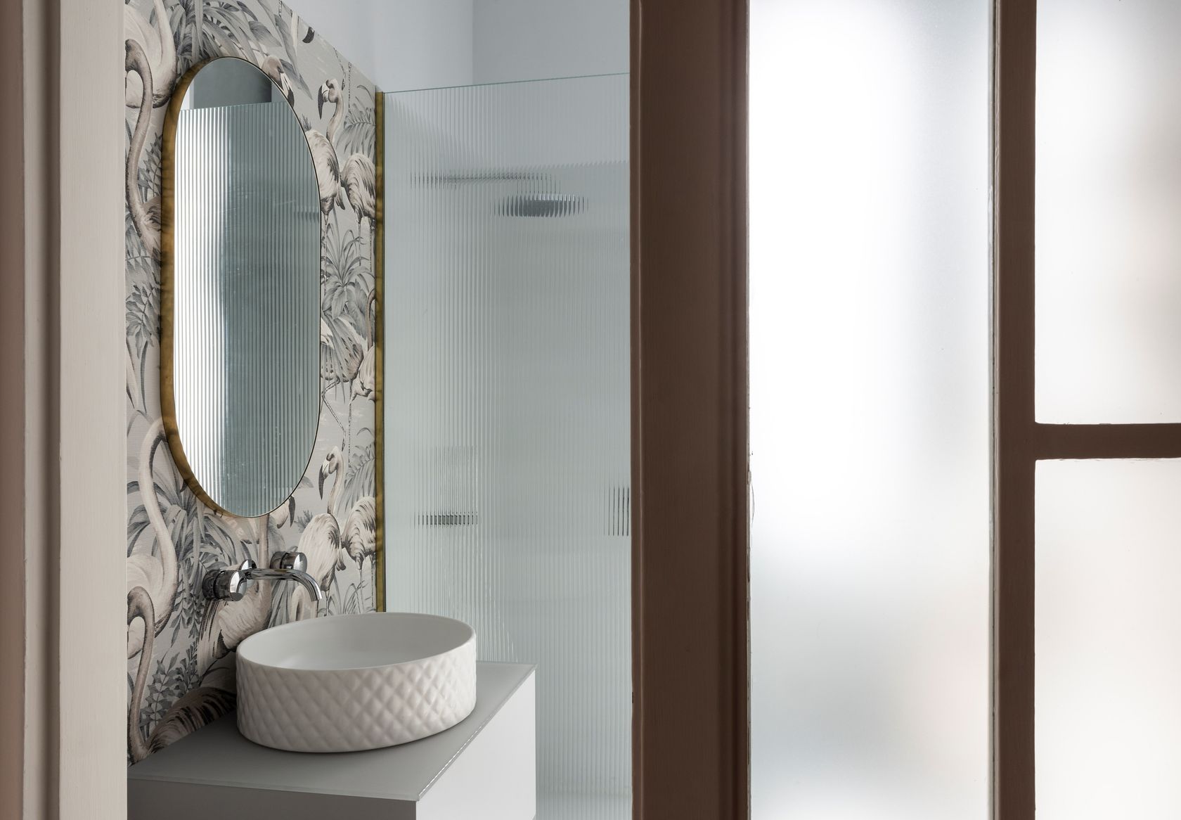 TRAME Custom crystal Walk in shower By Cesana | design Meneghello Paolelli