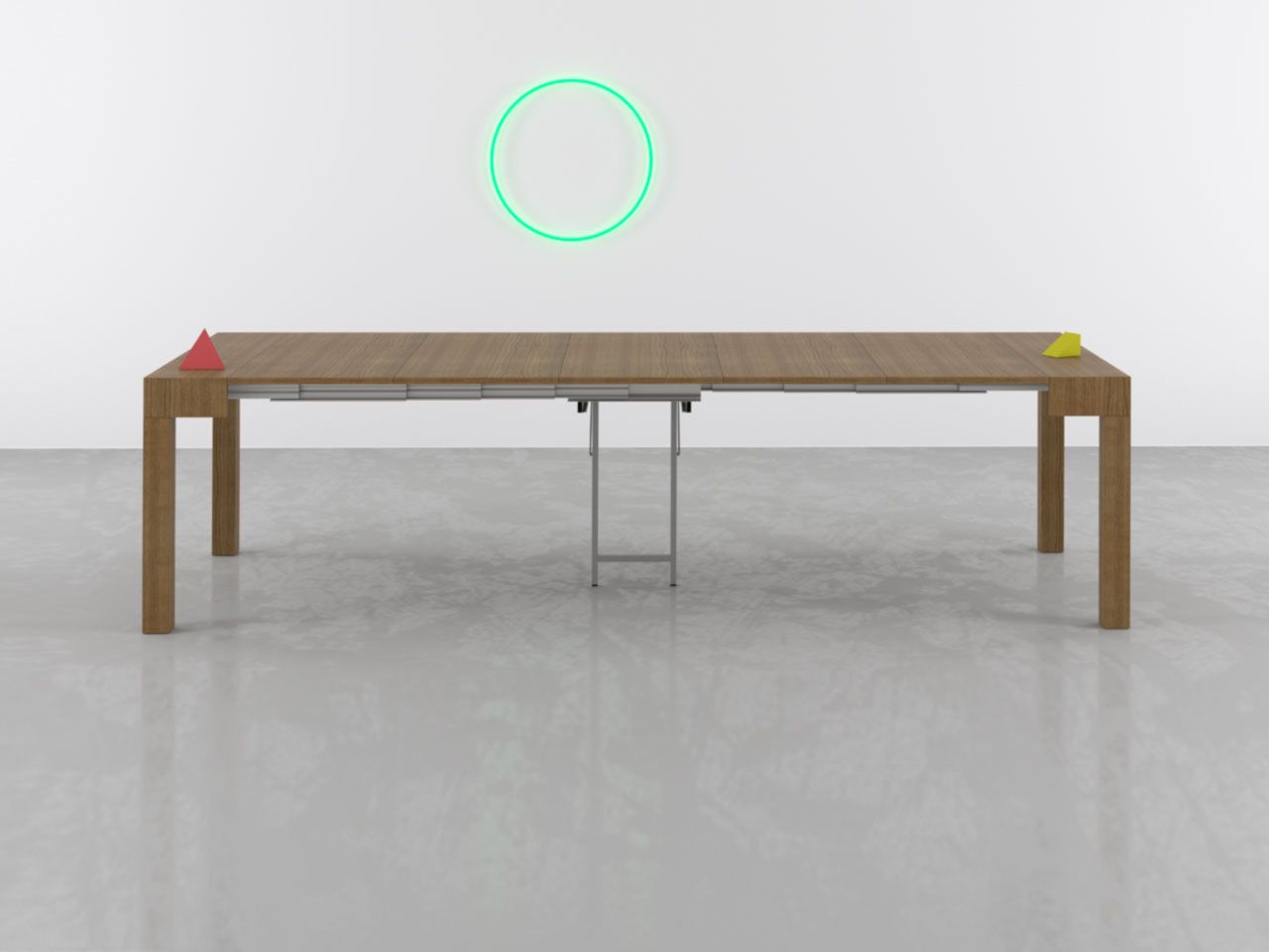 TREADE Extending rectangular wooden console table By Piemy