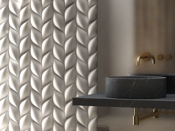 TRECCIA 3D Wall Panel By 3D Surface | design Jacopo Cecchi, Romano Zenoni