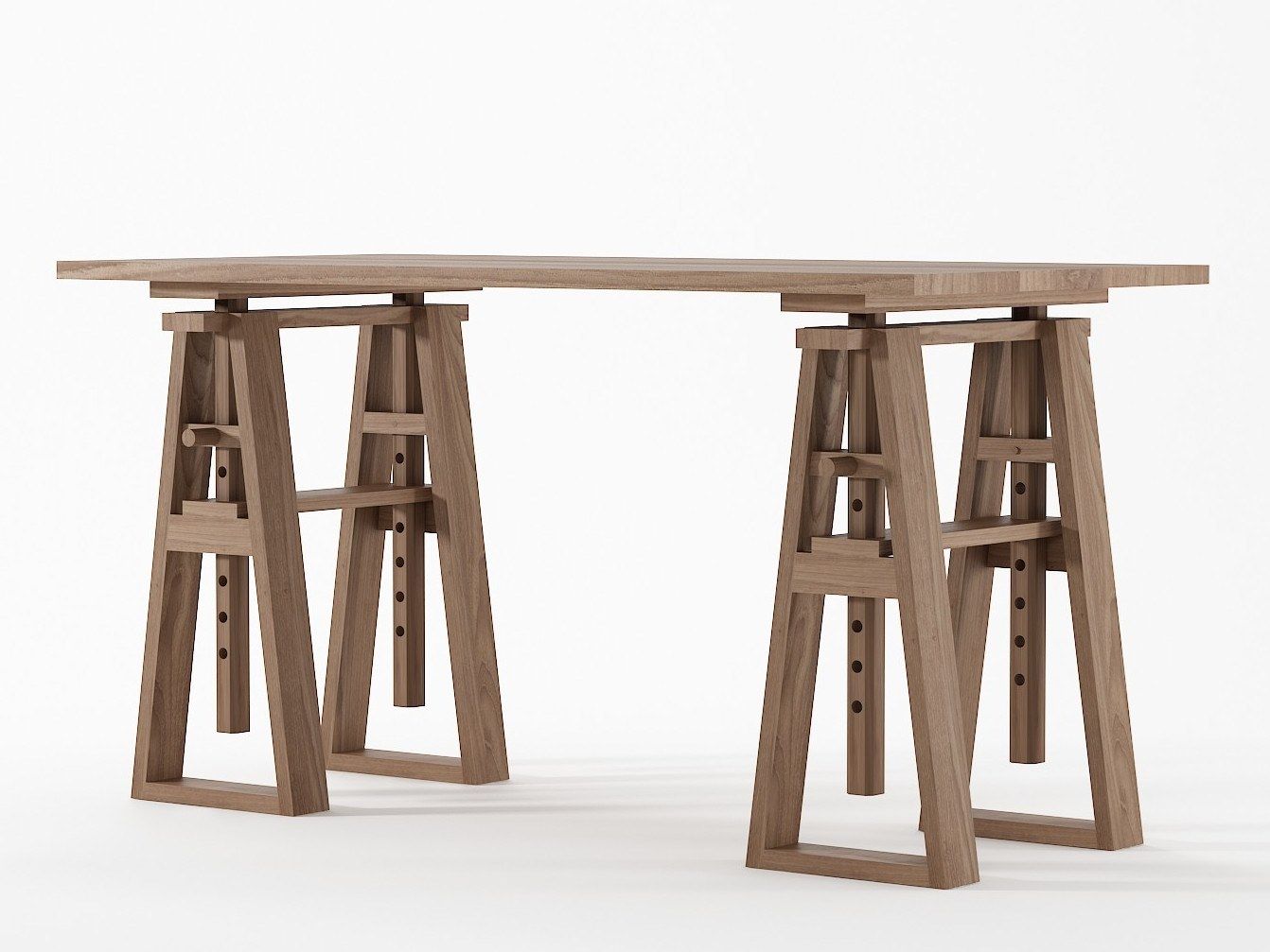 TRESTLE | Height-adjustable writing desk By KARPENTER design Hugues ...