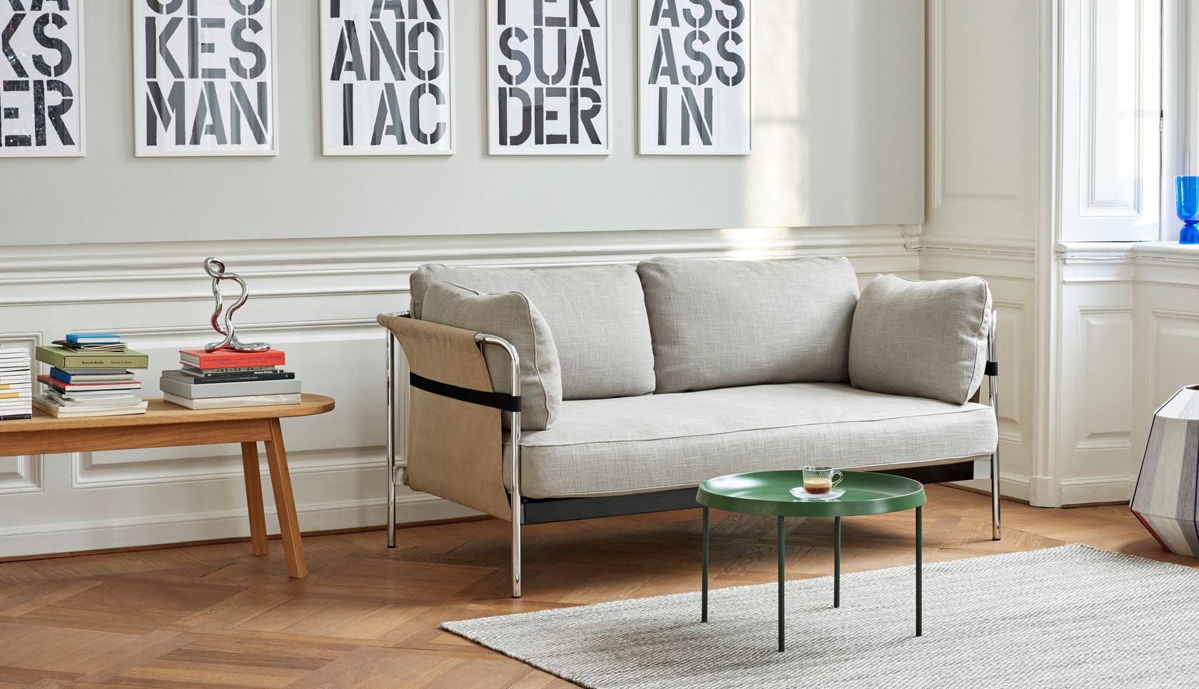 TRIANGLE LEG Oak bench By Hay | design Jones Neville