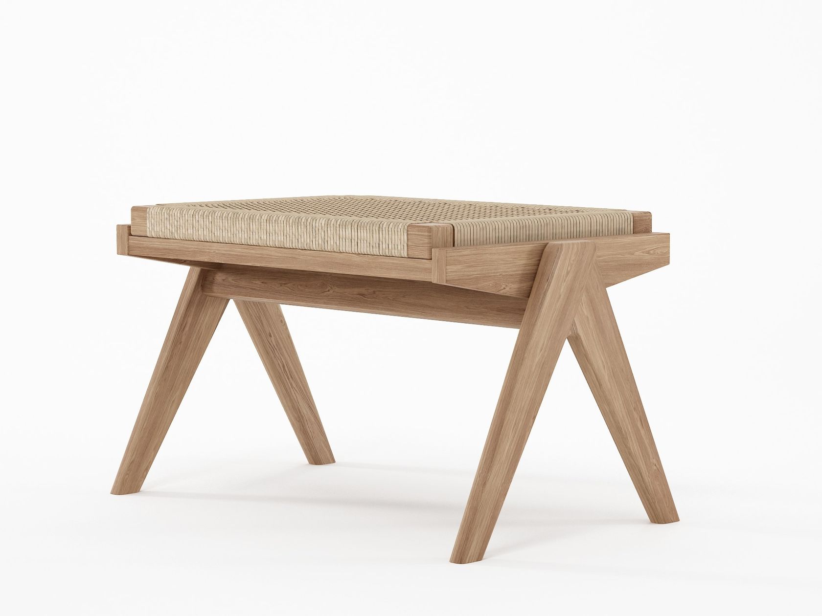 TRIBUTE | Solid wood footstool By KARPENTER design Hugues Revuelta