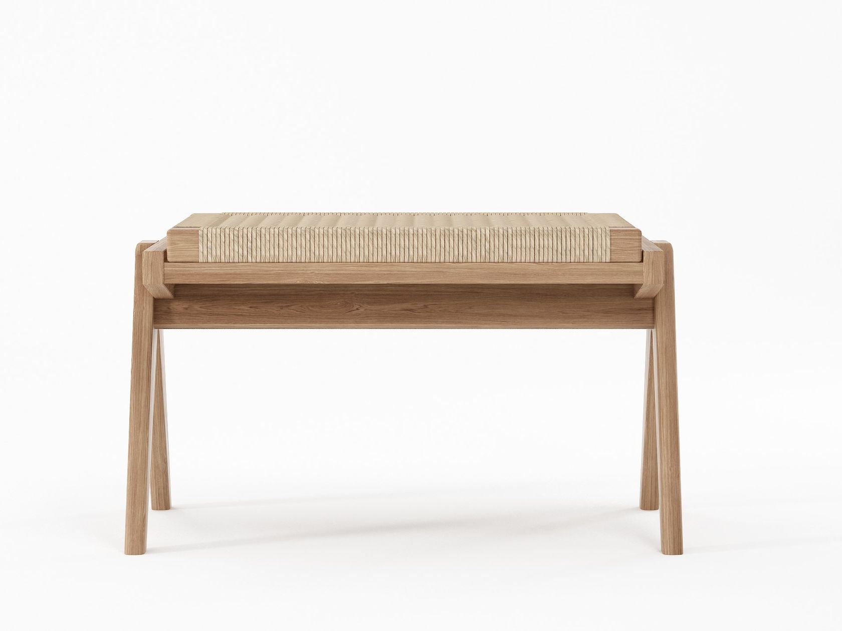 TRIBUTE | Solid wood footstool By KARPENTER design Hugues Revuelta