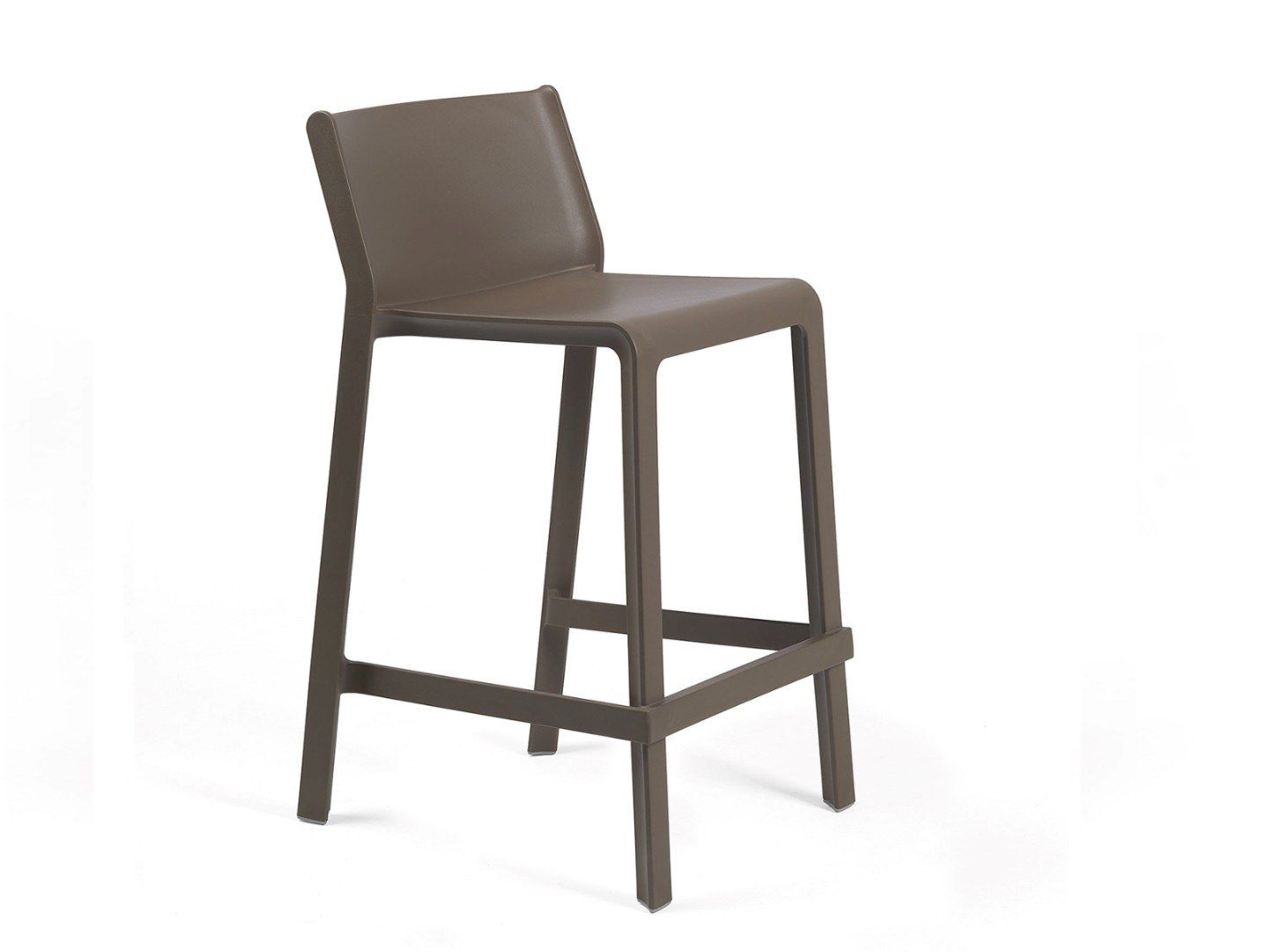 TRILL STOOL MINI Fiberglass polypropylene stool with back By Nardi ...