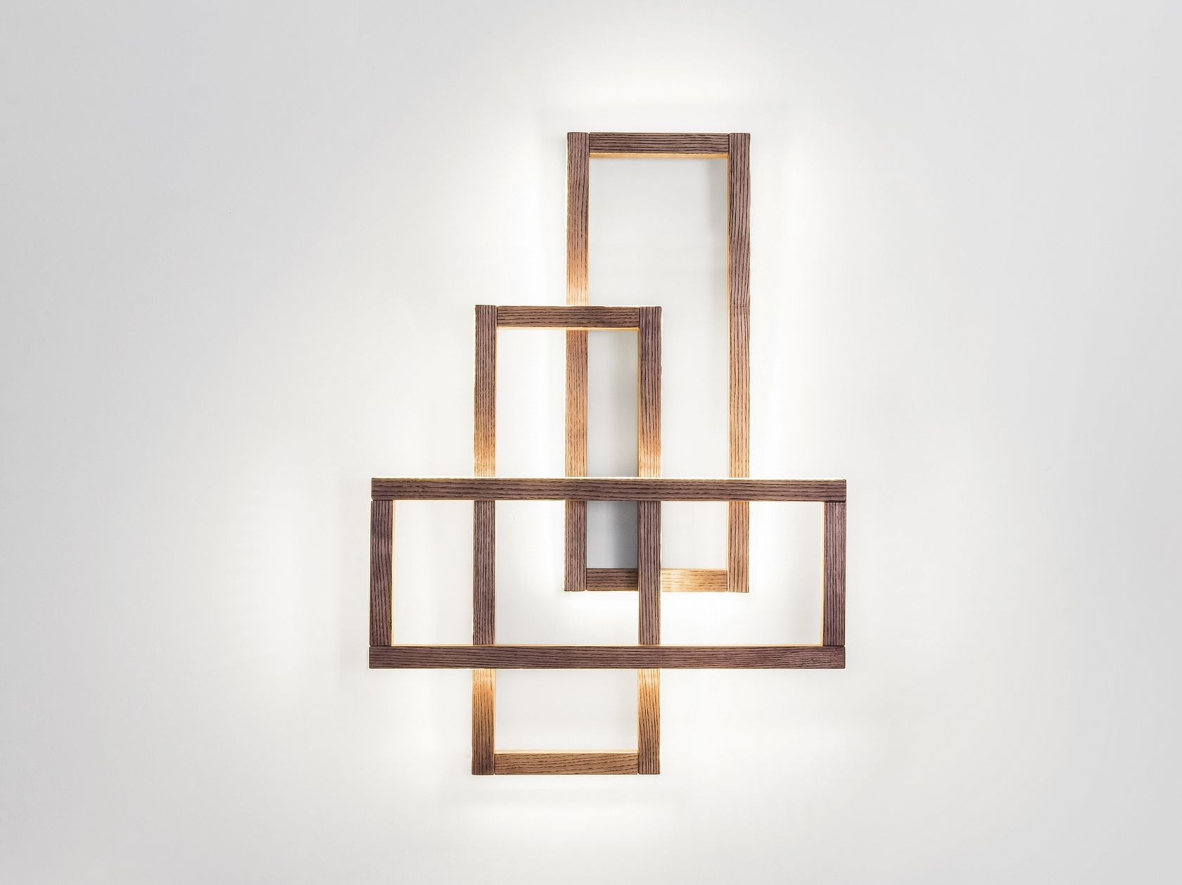 LED wooden wall lamp TRINITY By NEXT LEVEL DESIGN STUDIO