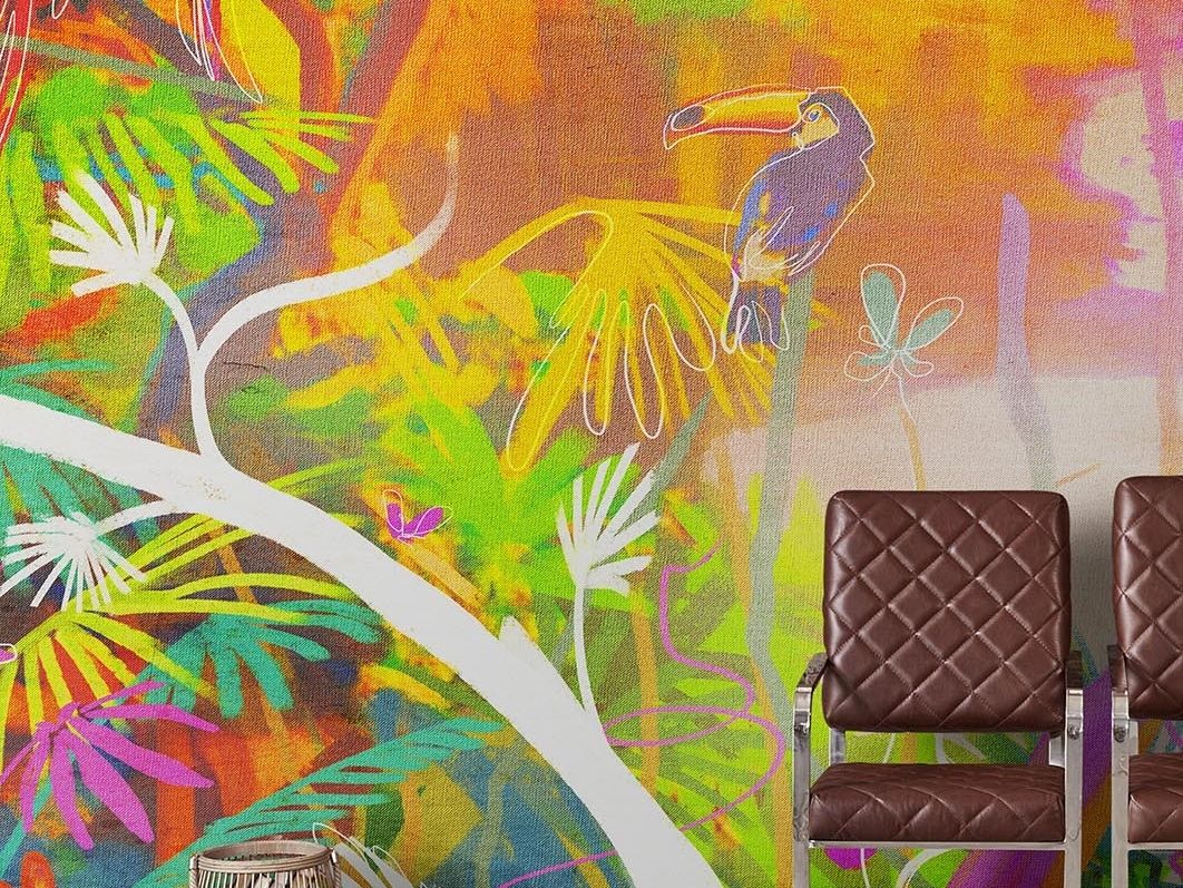 TROPICAL POP Collezione AMBIENTE By Wallpepper design Matteo Fumatto