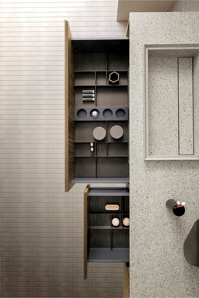 TULLE CANNETTATO 01 Mobile lavabo By Archeda