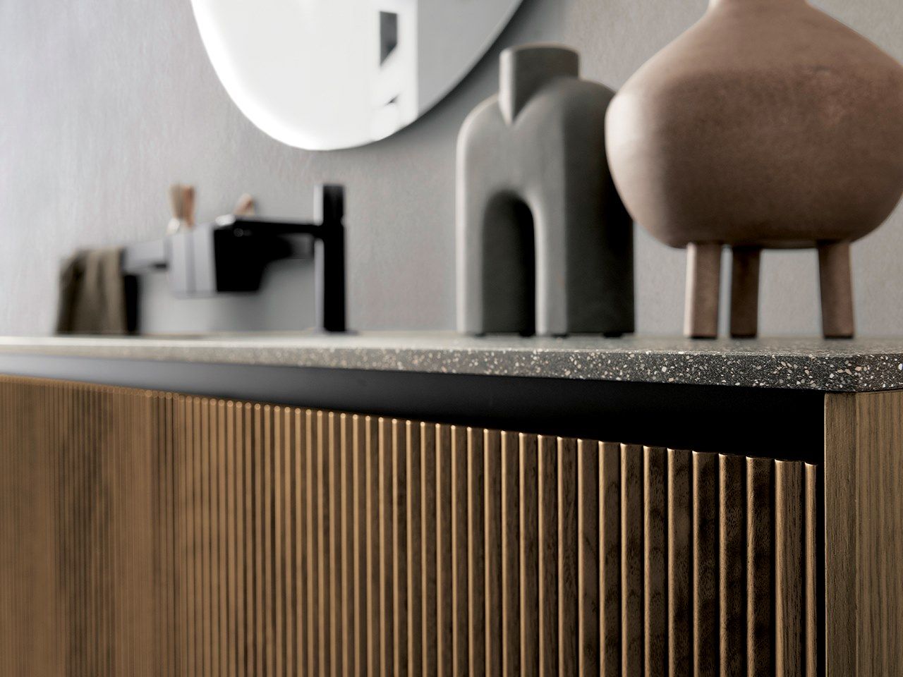 TULLE CANNETTATO 01 vanity unit By Archeda
