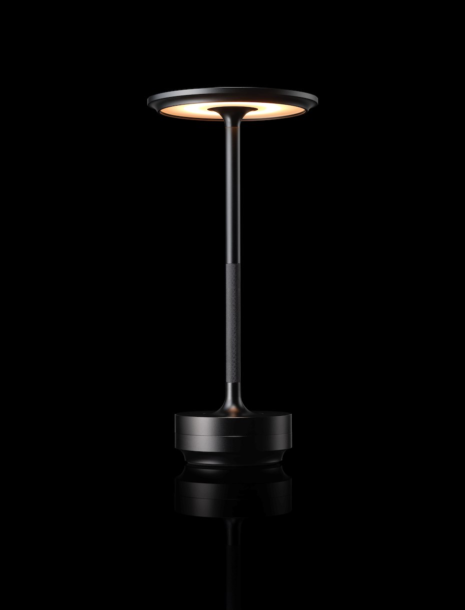 TURN ALUMINIUM BLACK Table lamp By Ambientec | design Nao Tamura
