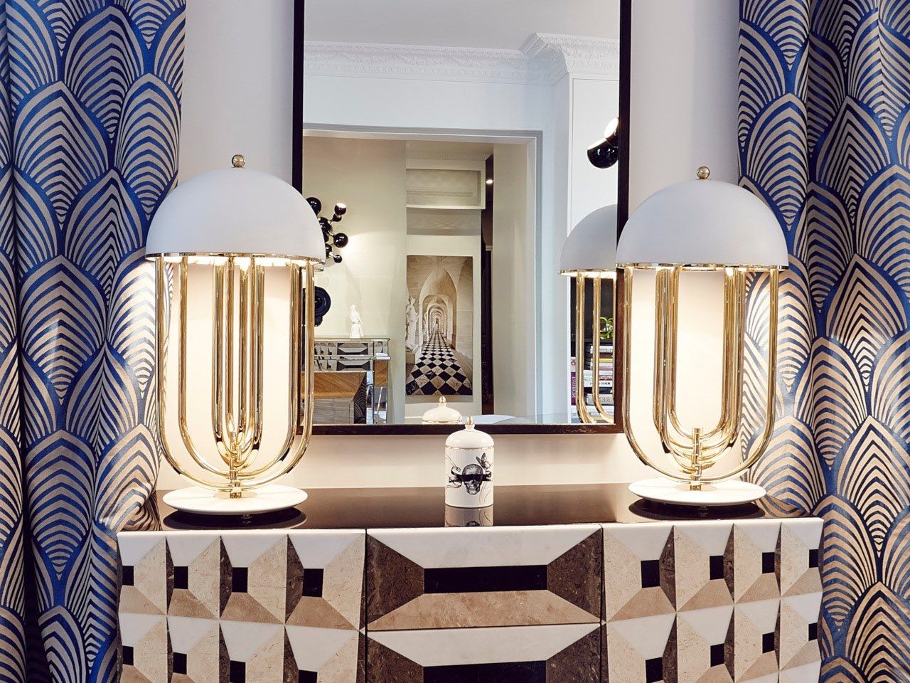 TURNER Brass table lamp By Delightfull