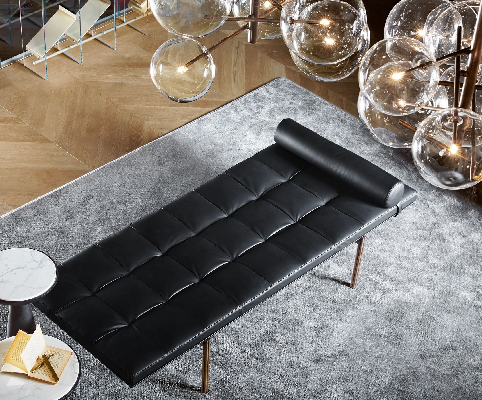 Tufted leather day bed TWELVE-DAY BED By Gallotti&Radice design Massimo ...