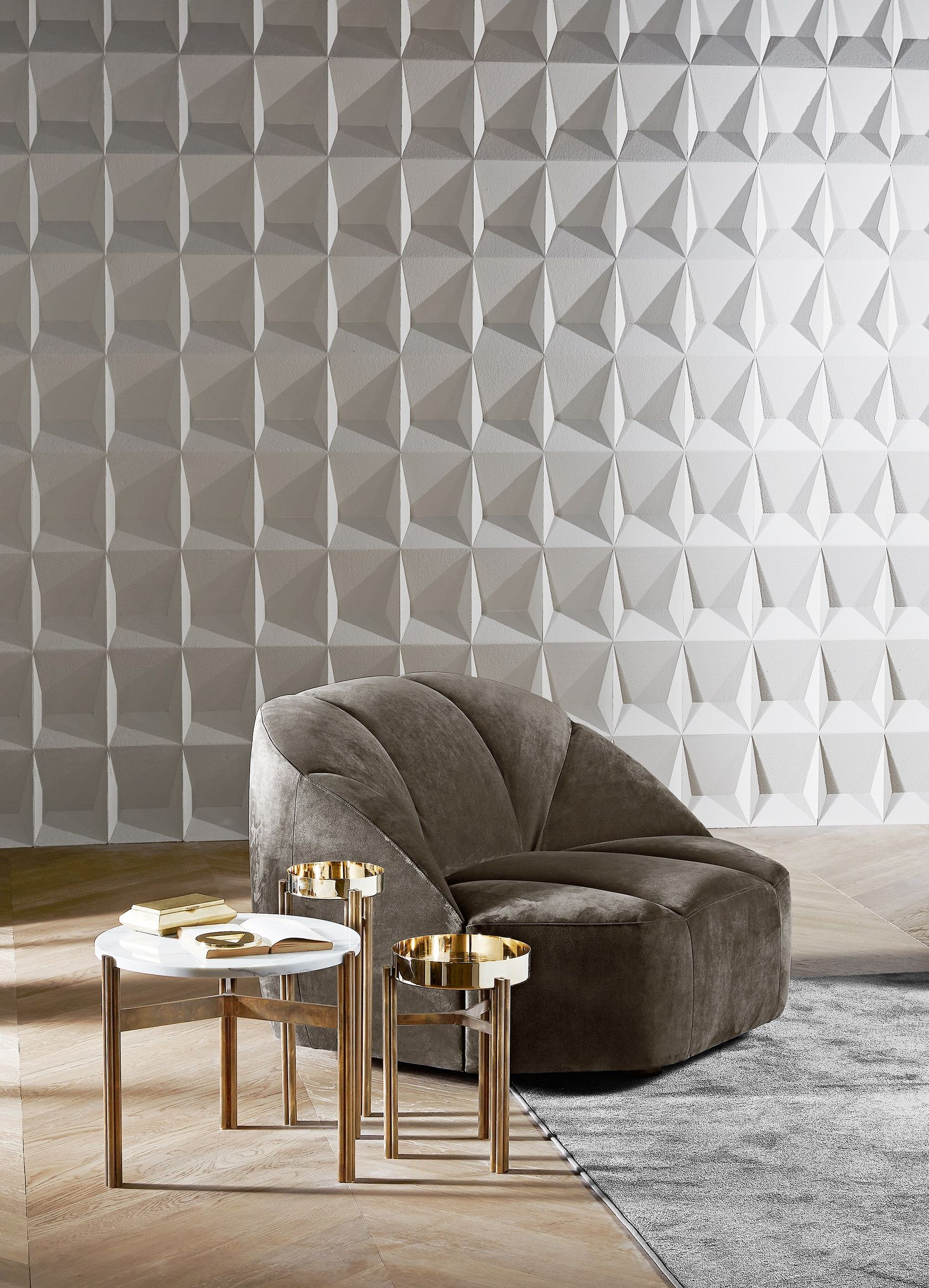 TWELVE Round brass coffee table By Gallotti&Radice | design Massimo ...