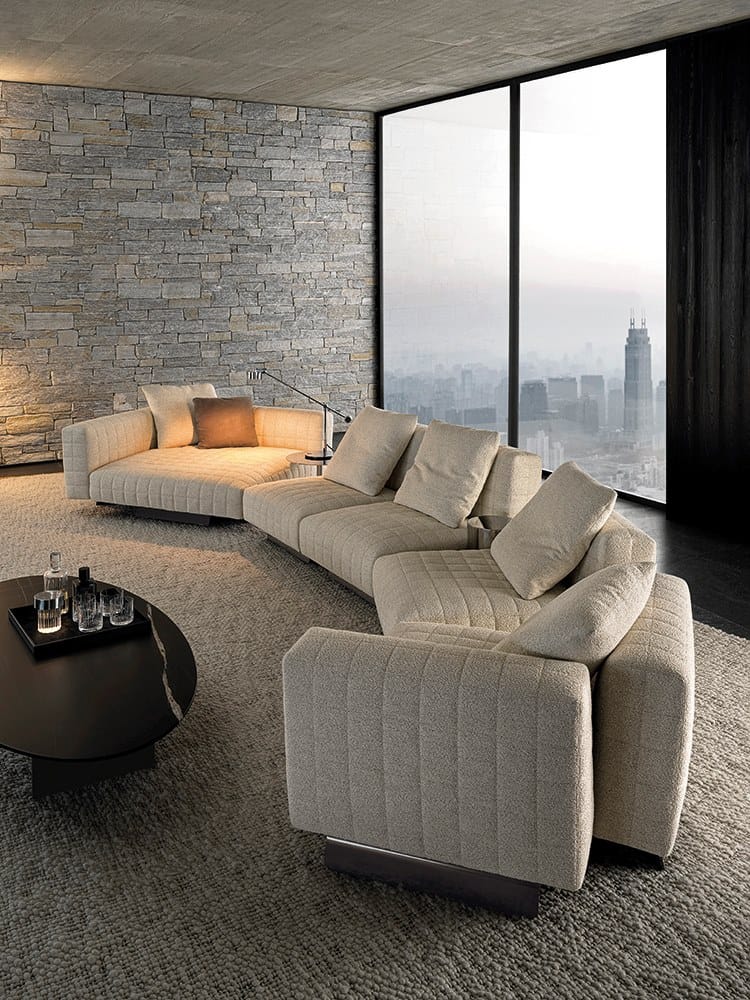 TWIGGY Modular sofa By Minotti | design Rodolfo Dordoni