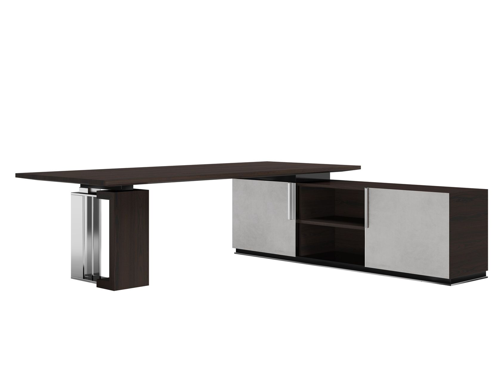 Corner wooden writing desk with drawers TYCOON XL Tycoon Collection By ...