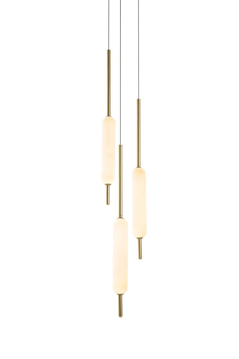 LED brass pendant lamp TYPHA 285.02 Typha Collection By Il Fanale ...