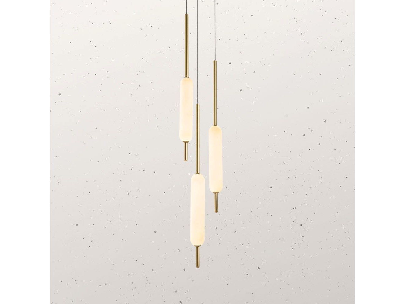 TYPHA 285.02 LED brass pendant lamp By Il Fanale | design Calvi Brambilla