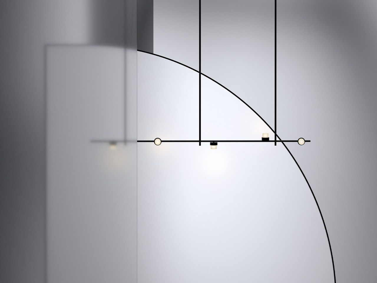 TYPOGRAPHY CILON GANTRY Ceiling lamp By Rakumba