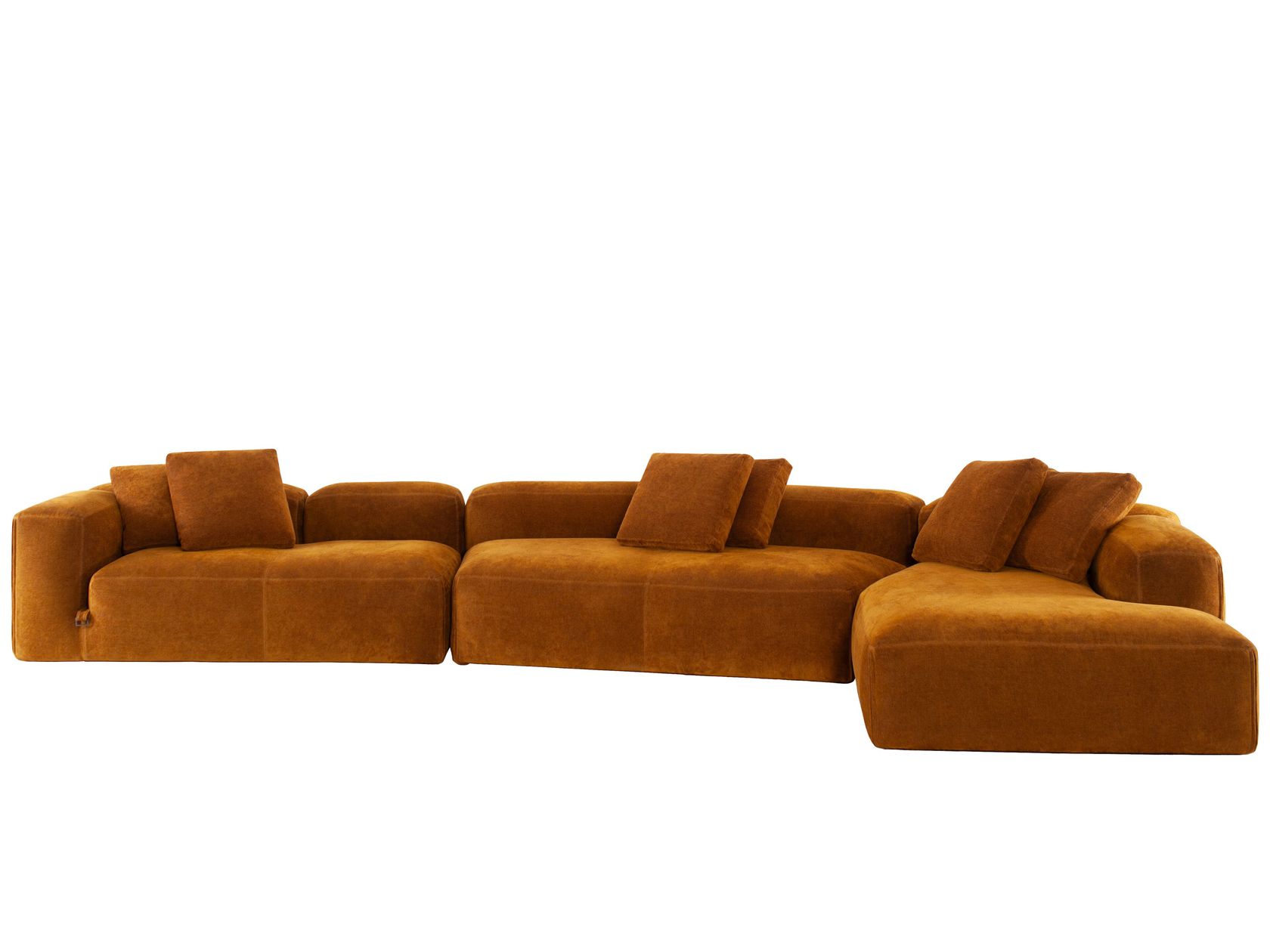LE MURA XL Modular fabric sofa By Tacchini | design Mario Bellini