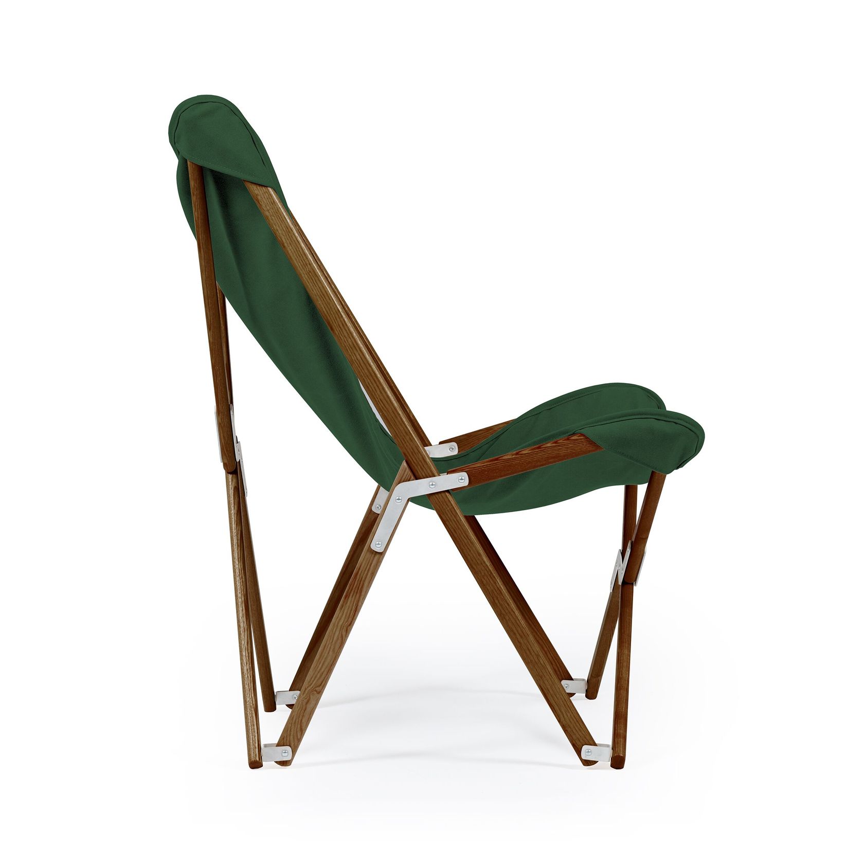 TRIPOLINA CHAIR FOREST GREEN Klappbarer Lounge Gartensessel aus Esche ...
