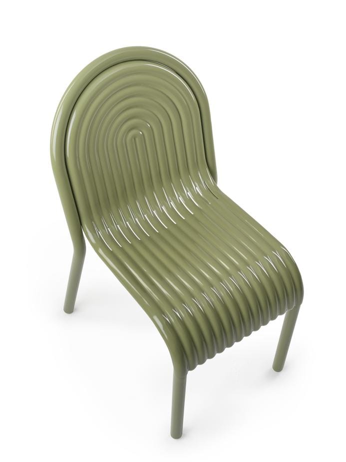 GROOVE SIDE CHAIR Garden chair By Tom Dixon