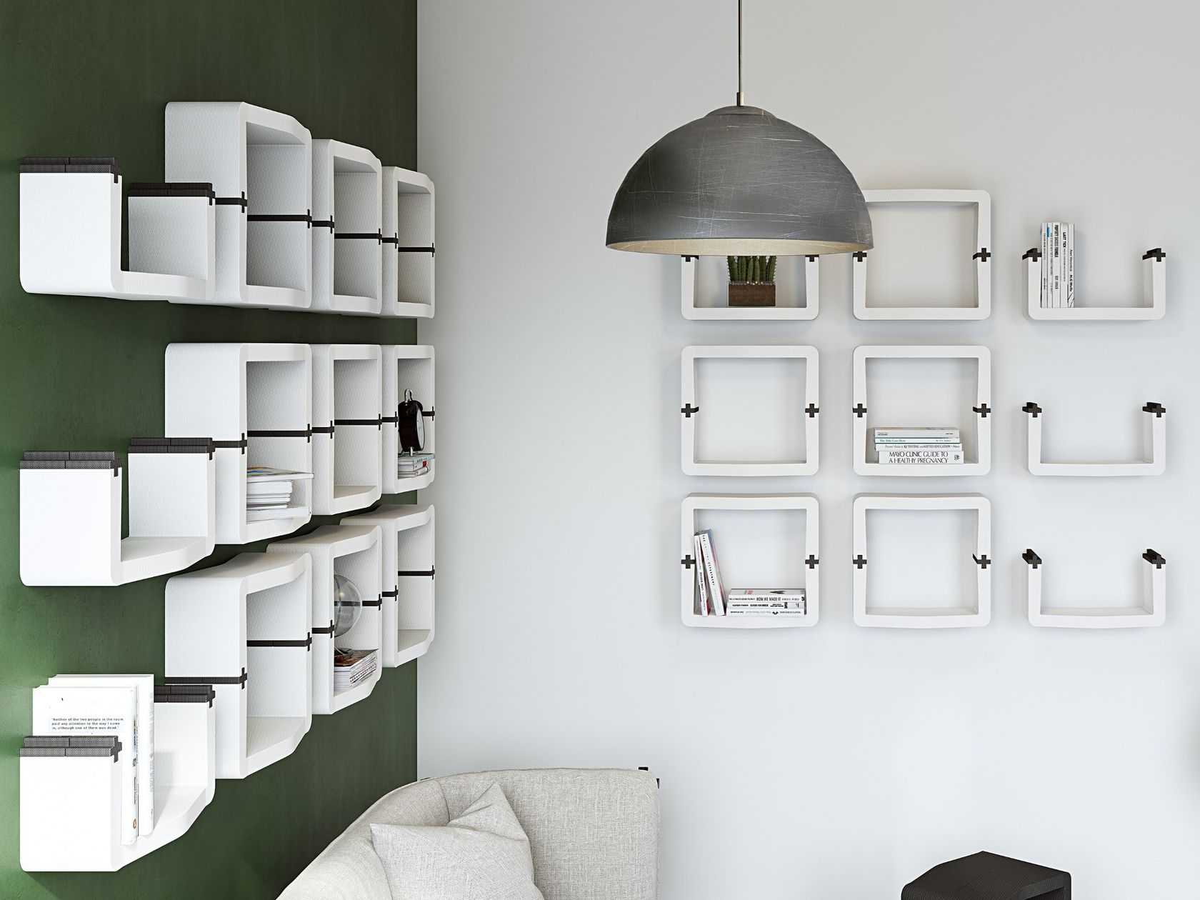 U-CUBE | Open wall cabinet By Movisi design Marine Peyre