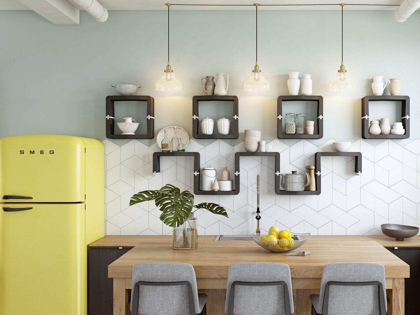 U-CUBE | Open wall cabinet By Movisi design Marine Peyre