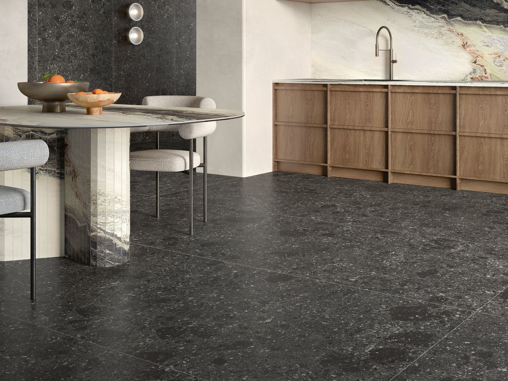 ULTRA FRAGMENTA - NERO OMBRATO Wall/floor tiles By ARIOSTEA