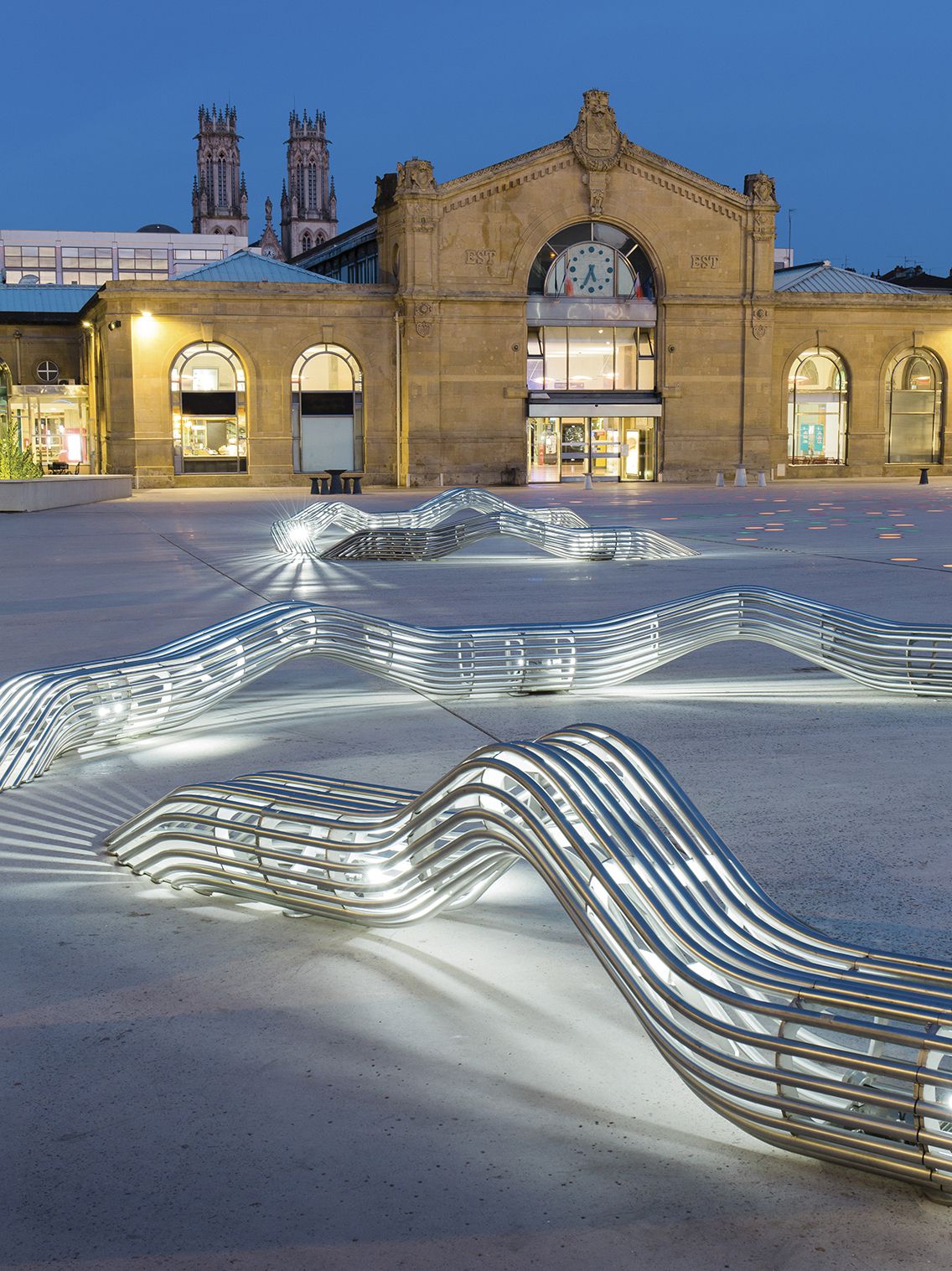 BW# | Bench with Integrated Lighting Backless bench with Integrated ...