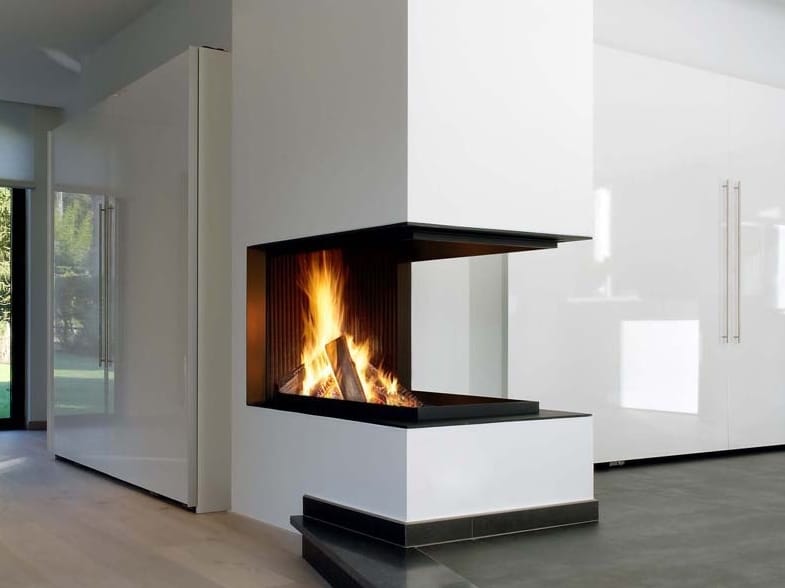 UNIVERSAL MF 1050-800-60 W 3S EXT Wood-burning fireplace By Metalfire