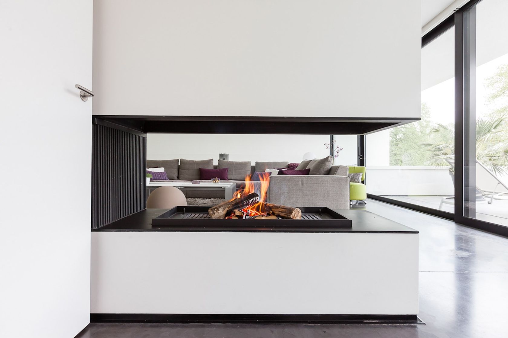UNIVERSAL MF 1050-800-60 W 3S EXT Wood-burning fireplace By Metalfire