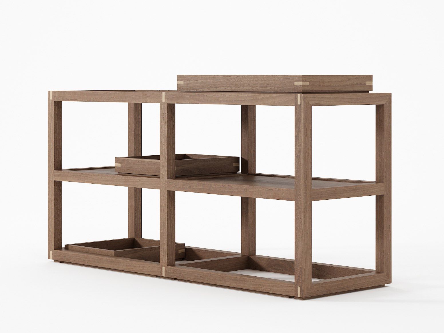 UP & DOWN HORIZONTAL II Shelving unit By KARPENTER | design Hugues Revuelta