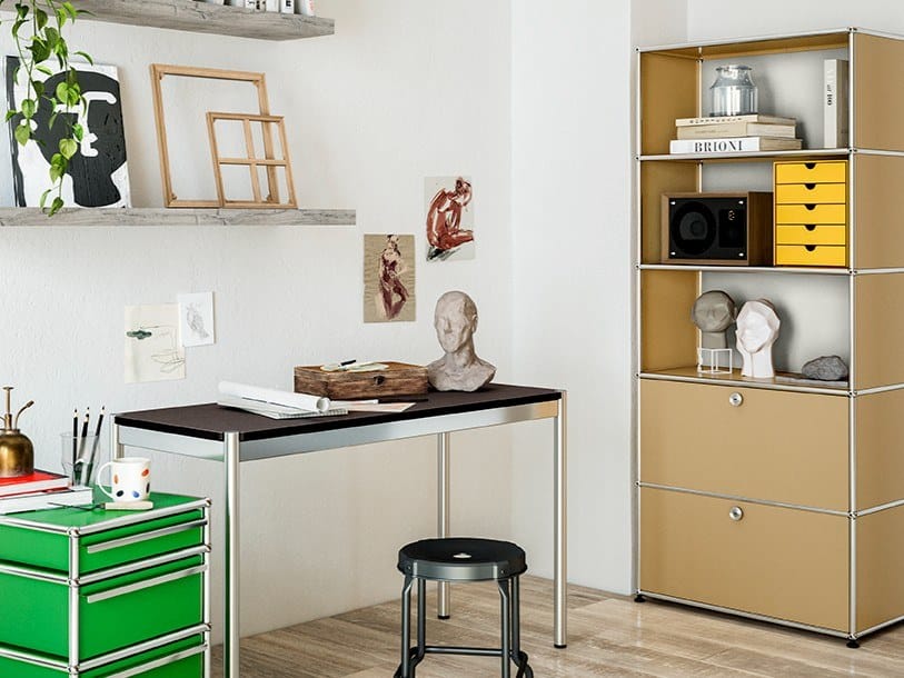 USM HALLER Modular steel bookcase By USM | design Fritz Haller